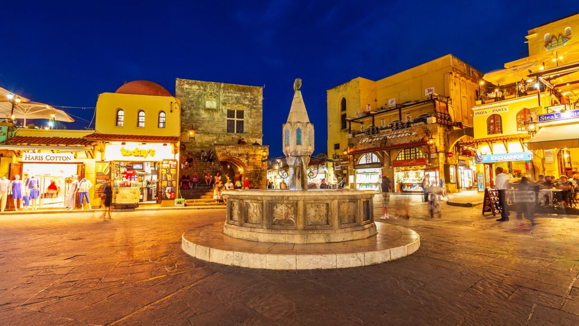 Rhodes Town by Night - BigTourKrabi.com
